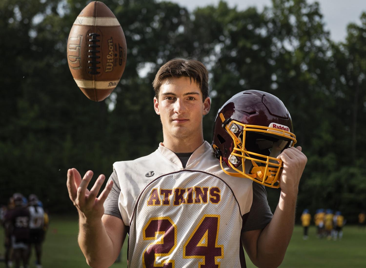 Atkins football player Garrison Dibble commits to Navy