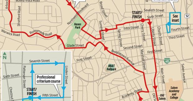 Plan driving routes now for bike races in Winston-Salem, Lewisville