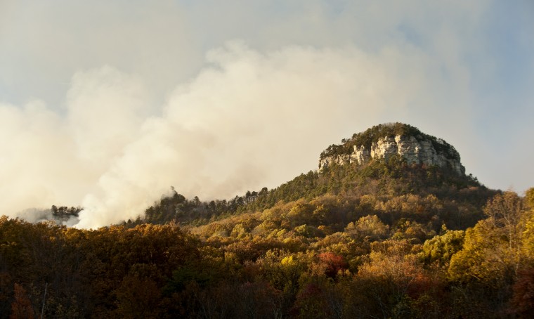 GALLERY: Pilot Mountain Fire Nov, 9 2012