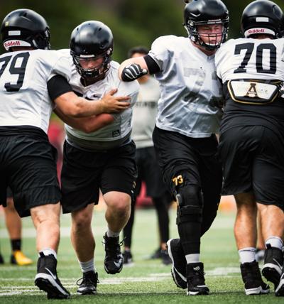 How was player Cole Garrison able to patch any issue App State's ...