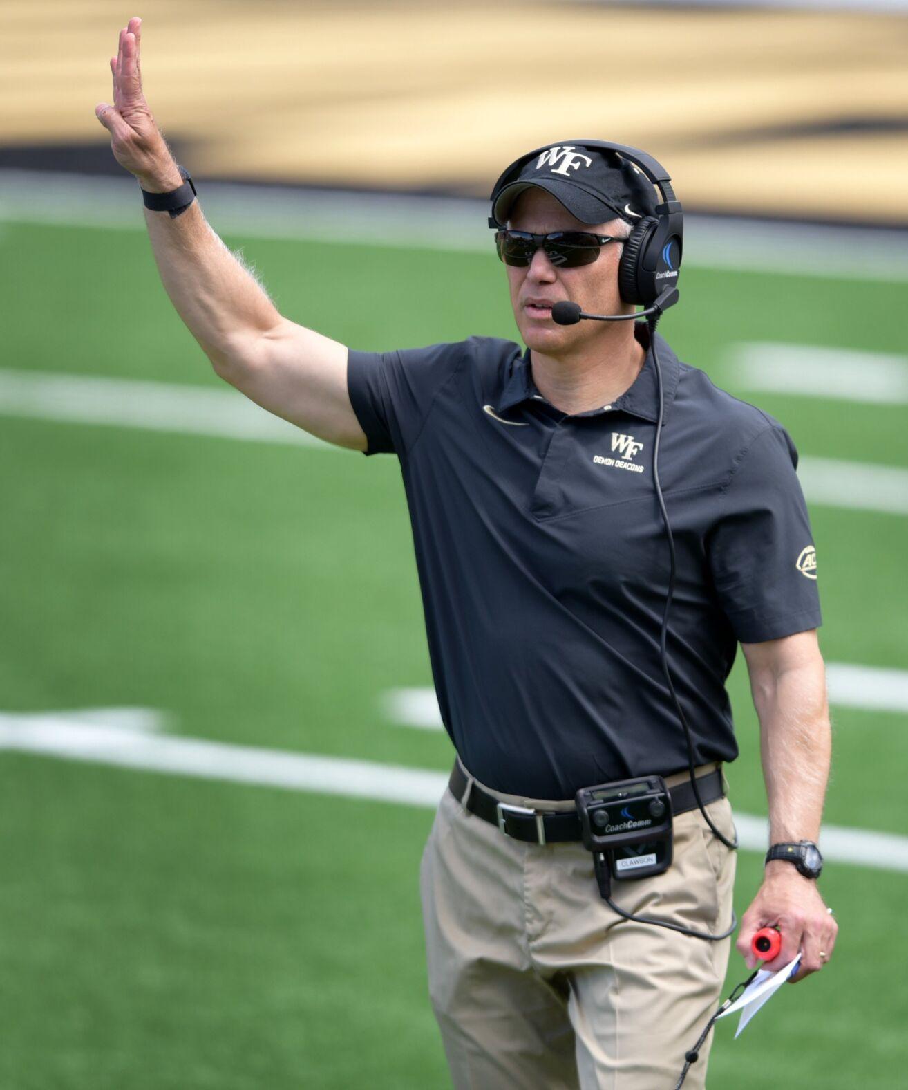 Coach Dave Clawson of Wake Forest not happy about other programs trying ...