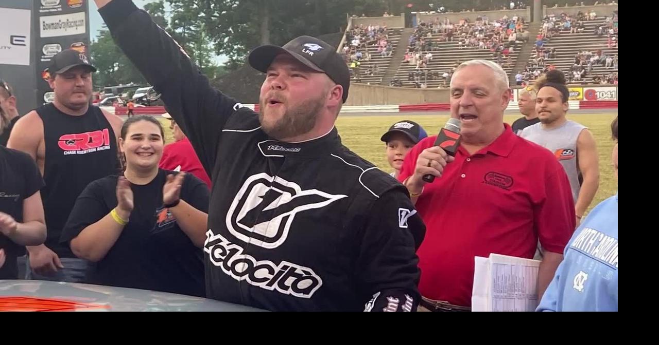 Christian Joyce talks about his win in the Street Stock race on ...