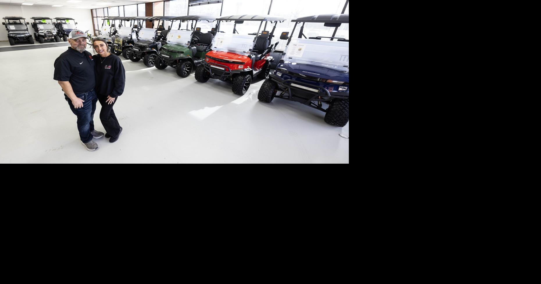 Man turns golf cart hobby into custom cart business: See the photos
