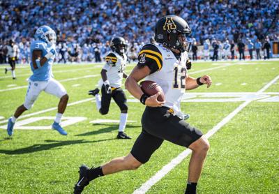 App State's Zac Thomas, finding any way he can to push himself as a ...