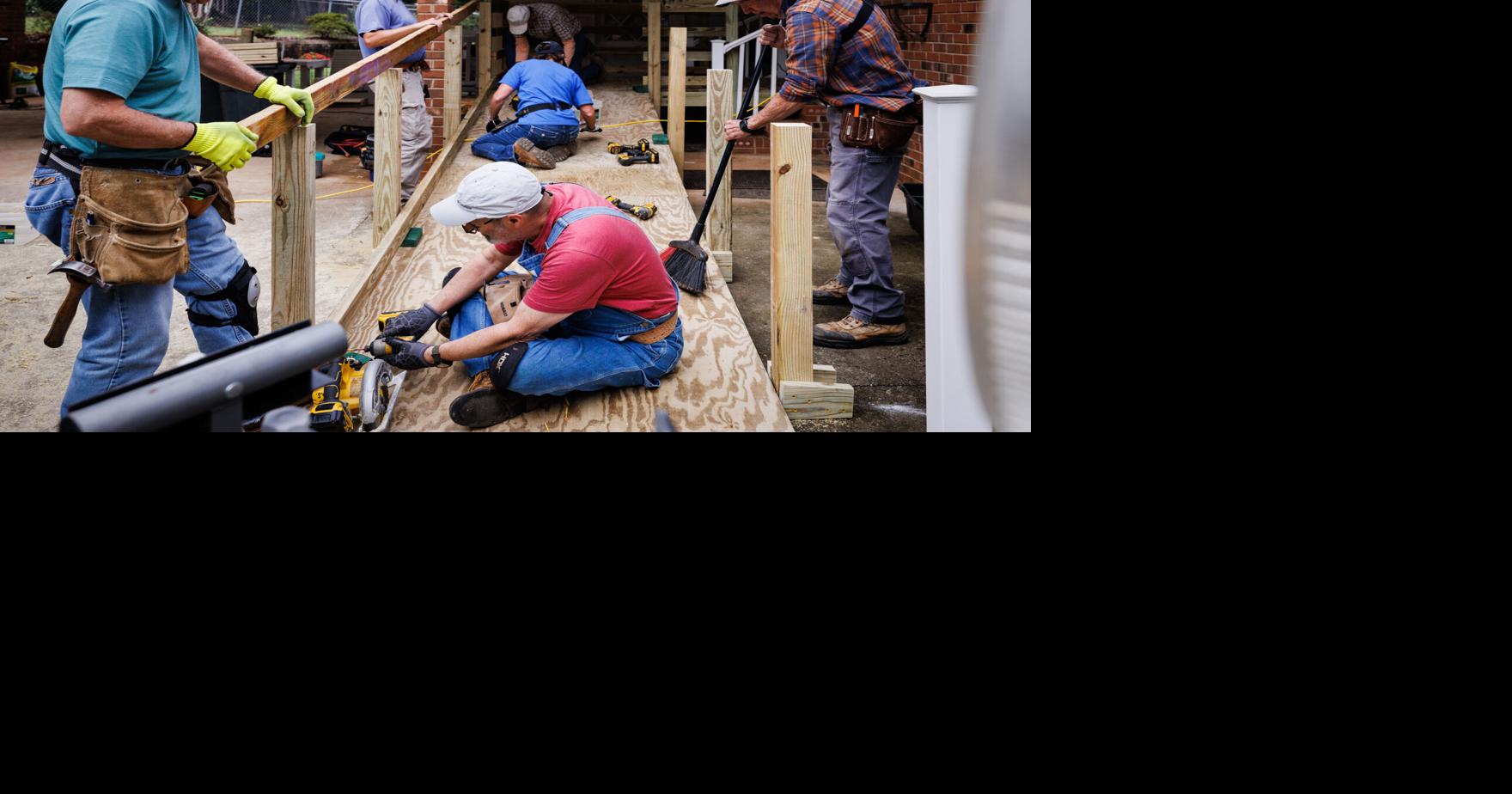 Serving Our Savior volunteers build Rural Hall access ramp