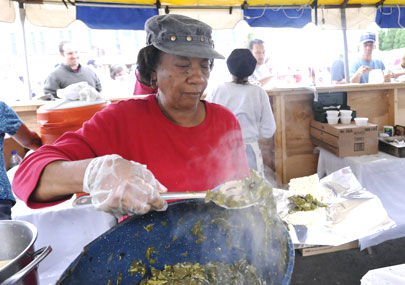 Collard sandwich, Anybody?: Treat between 2 slices of corn bread is a ...