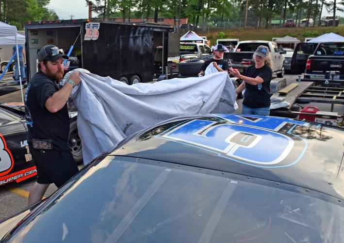 Bowman Gray Stadium racing cancelled because of rain storm