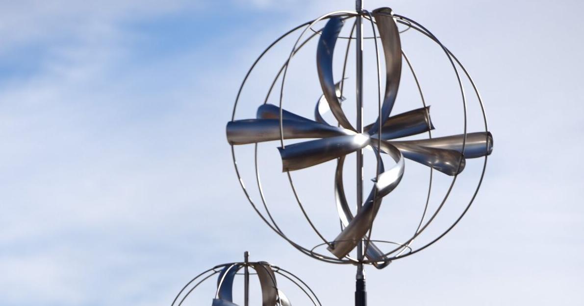 Wind sculptures are going up at Merschel Park in downtown Winston-Salem.