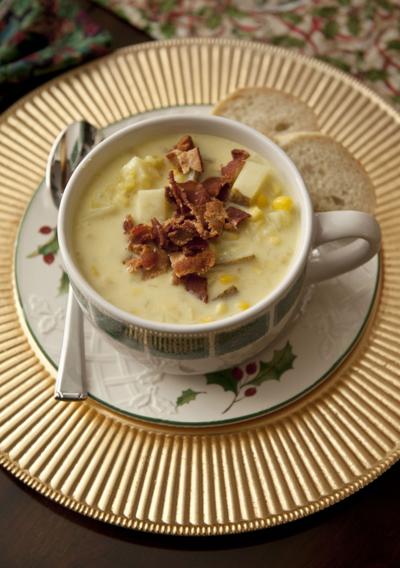 A rich chowder is a family favorite for Christmas