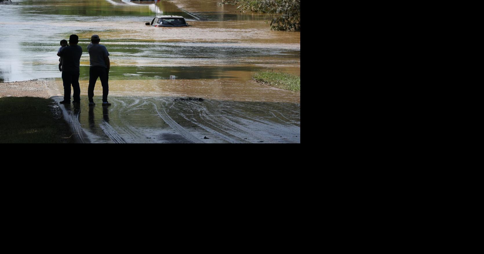 Haw River flooding in Alamance County NC after Chantal