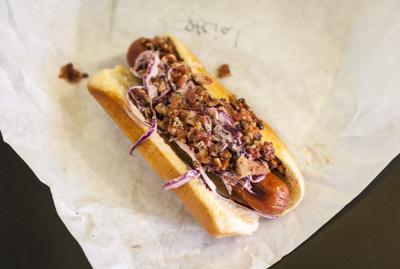Is the 'taste of Winston-Salem' represented by hot dogs?