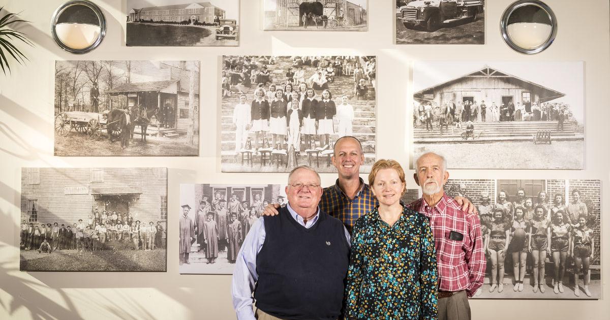 Historical photo wall installed at Walkertown Branch Library