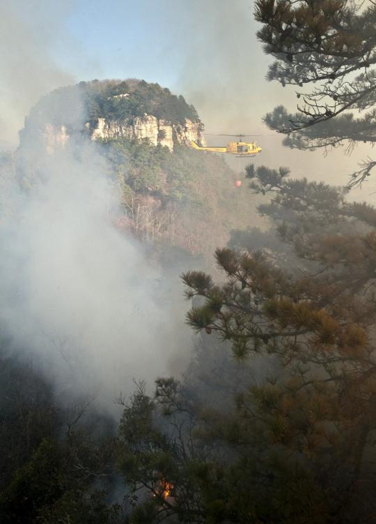 GALLERY: Pilot Mountain Fire Nov, 9 2012