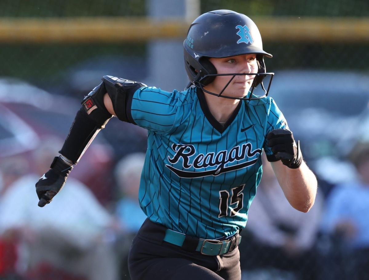 Reagan High School's Bailey Huff excels in softball, track