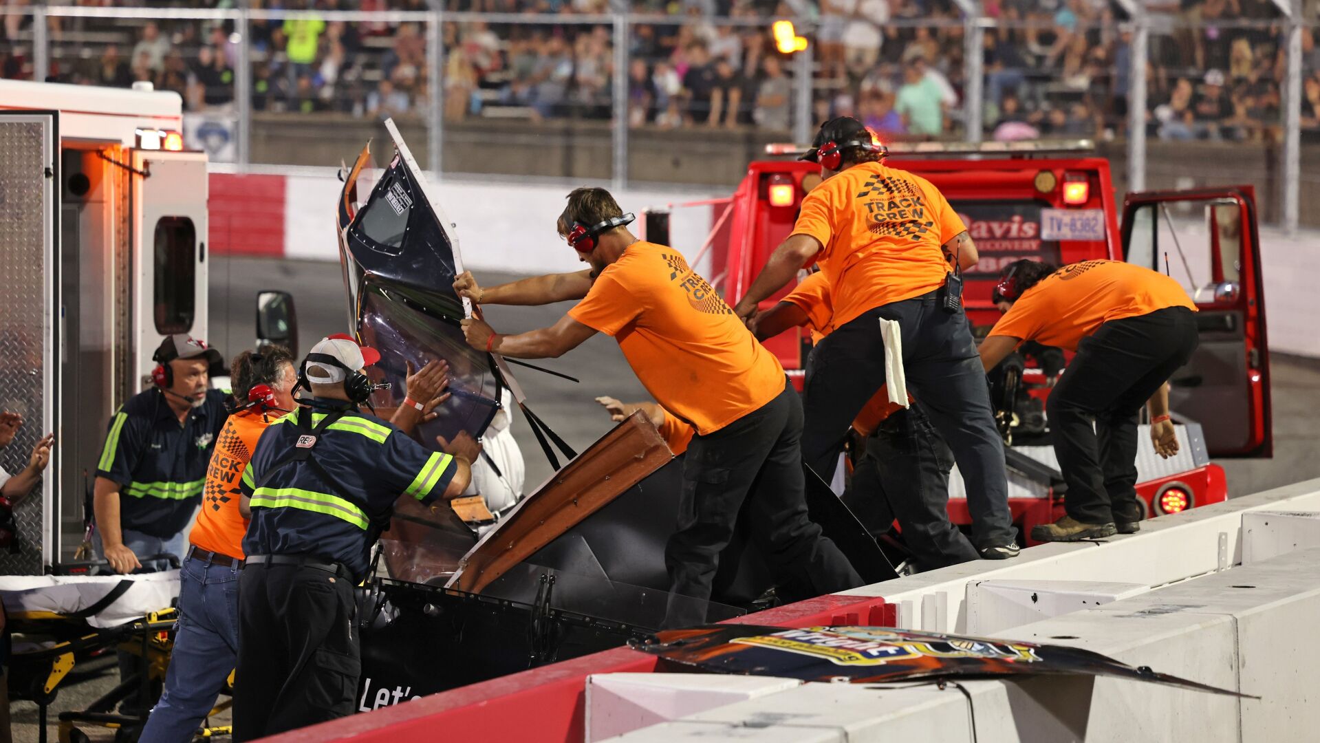 Bowman Gray racer leaves Winston-Salem NC track in ambulance