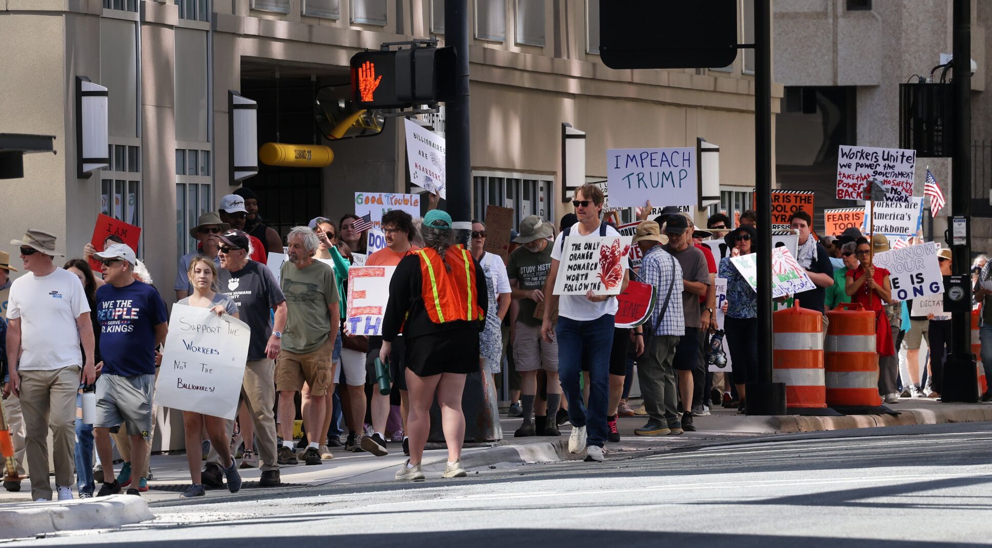 Photos of Labor Day protests in Greensboro and Winston-Salem