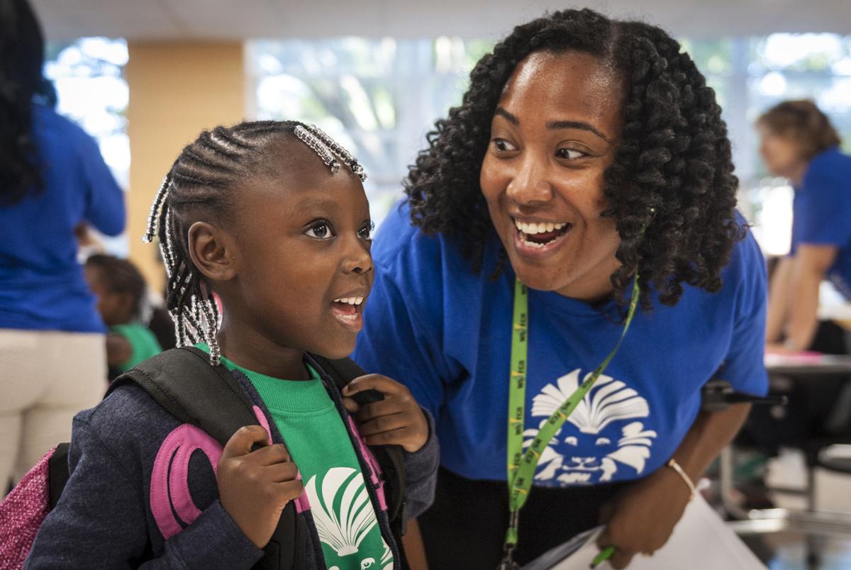 First day of 2016-17 school year at Cook Elementary