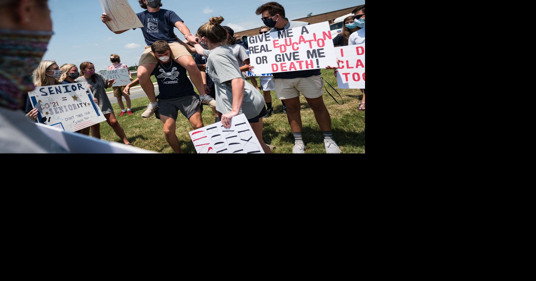 High school students protest ahead of school reopening vote for Winston ...
