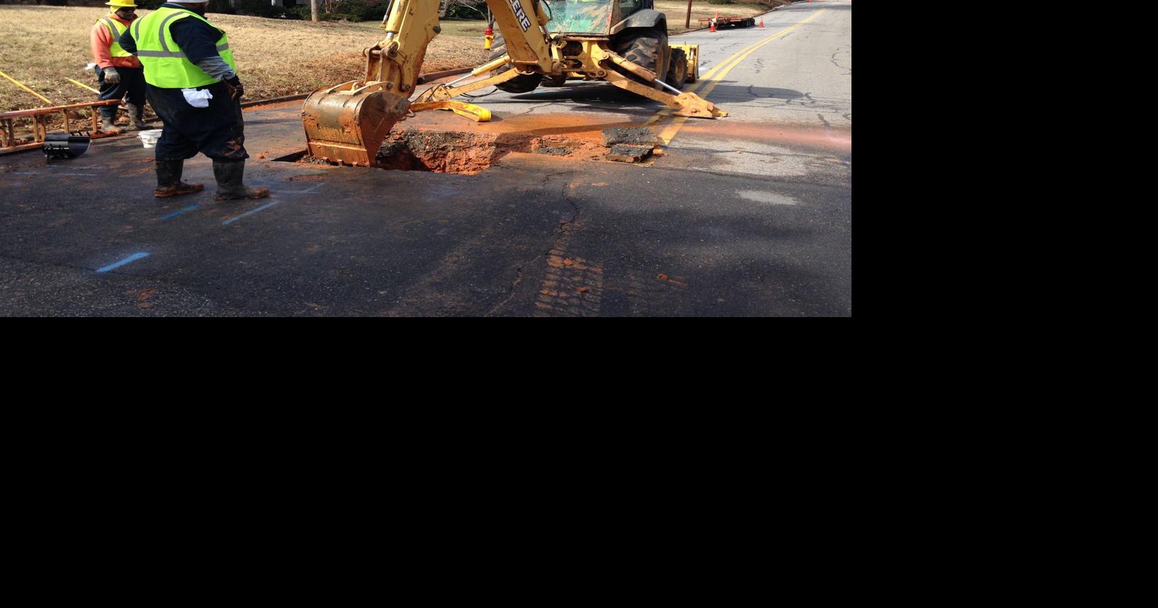 Crews battle burst pipes