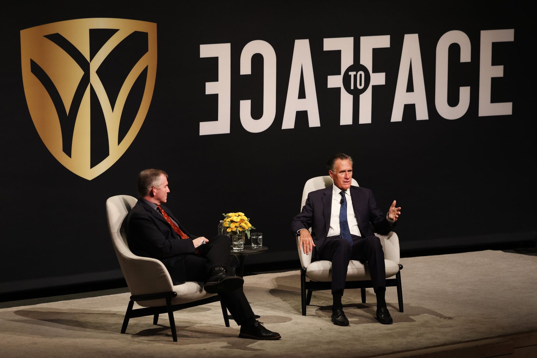 Mitt Romney delivers talk at Wake Forest in Winston-Salem NC