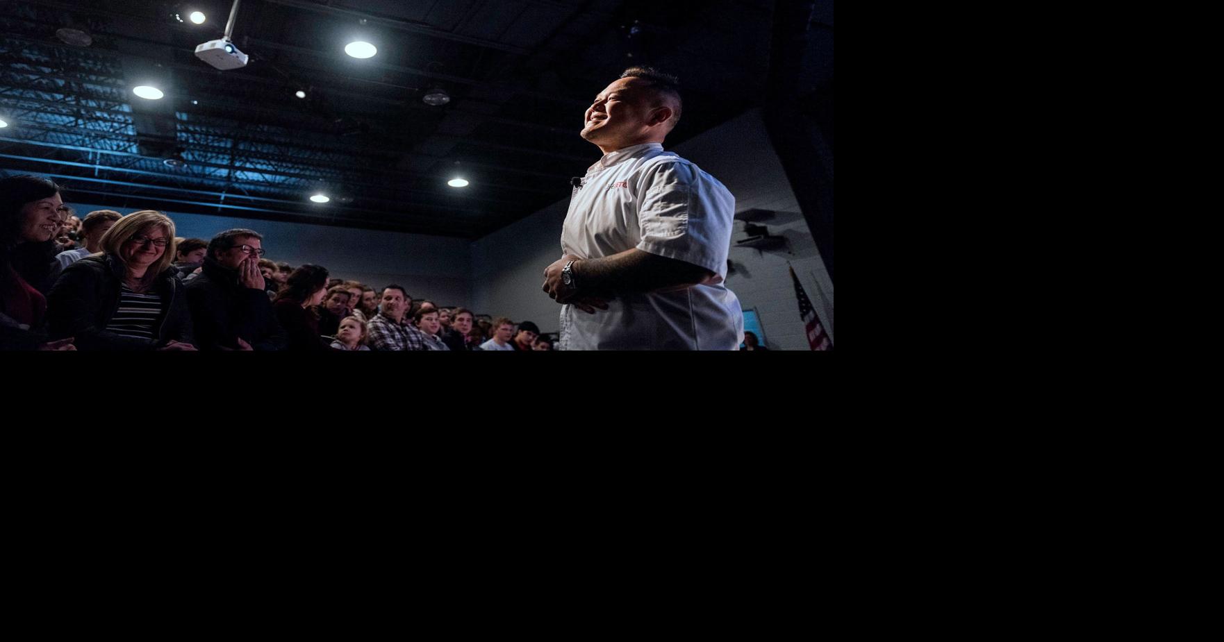 Celebrity chef Jet Tila entertains, educates middle school kids