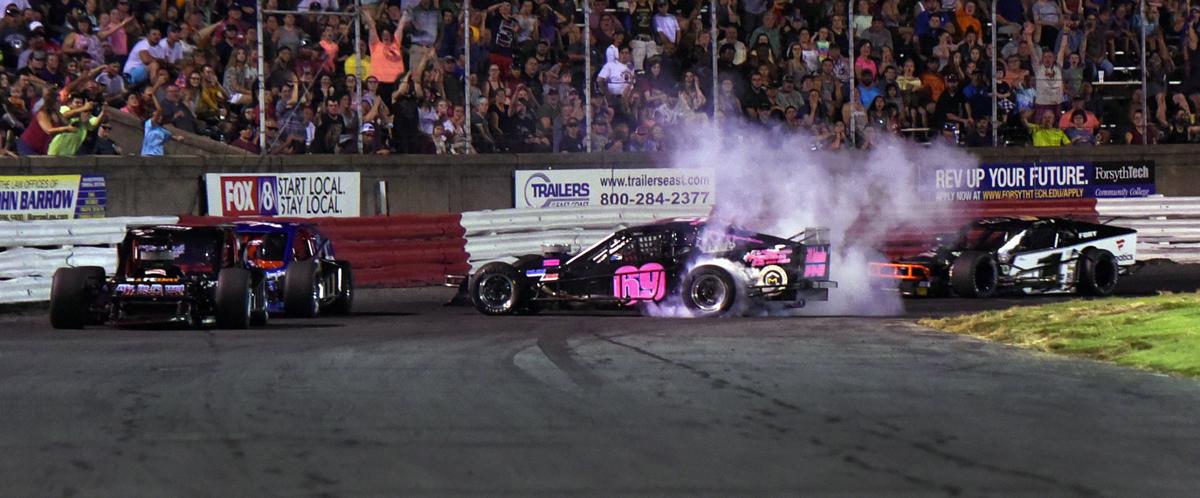 Twin 50-lap Modified races at Bowman Gray provided for a wild Saturday ...