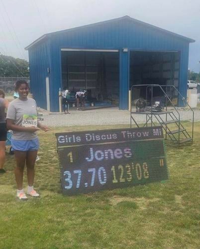 Laila Jones still breaking records in shot put, discus