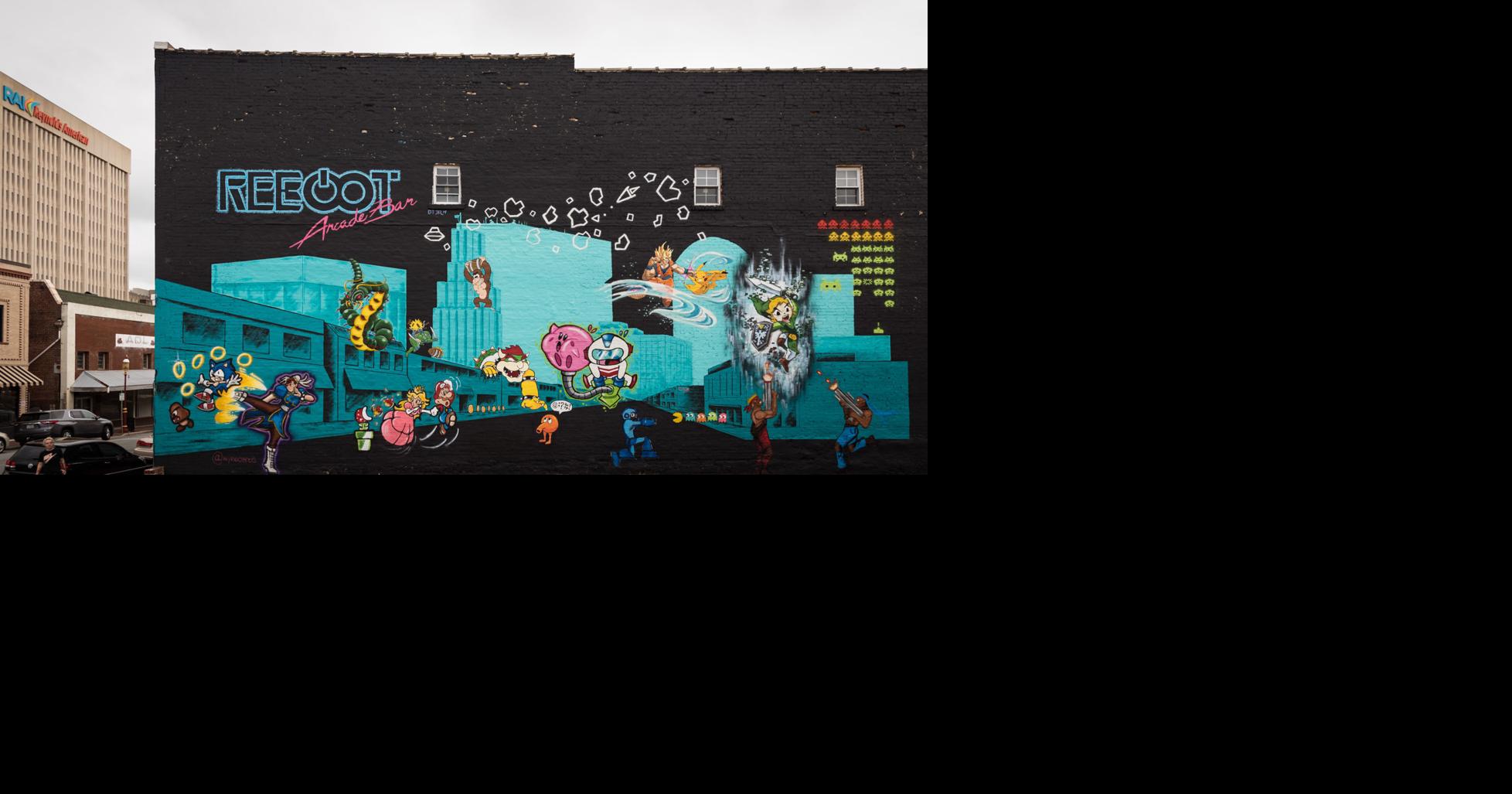 Photos: Reboot Arcade Bar's new mural