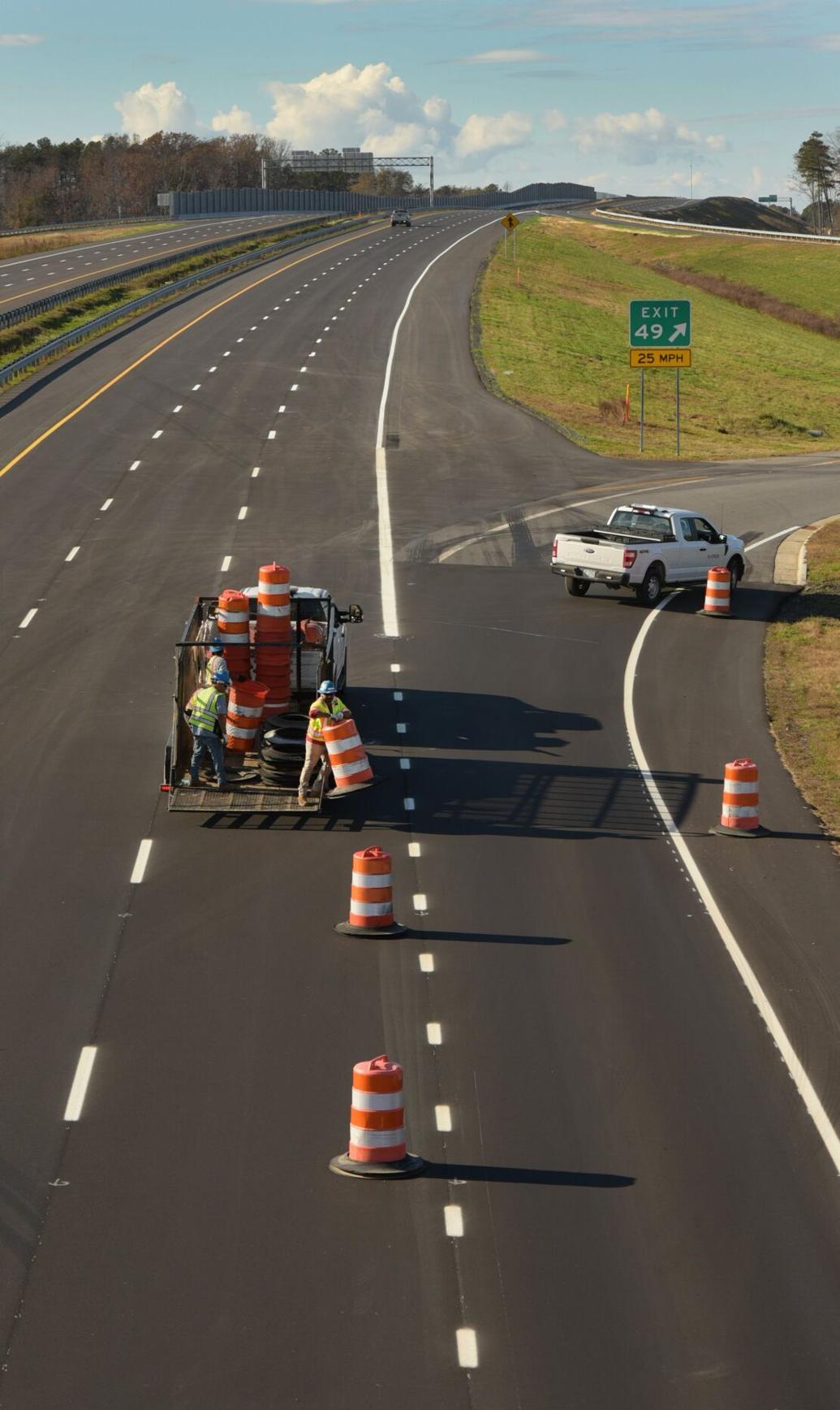 A new section of the Winston-Salem Northern Beltway has opened.