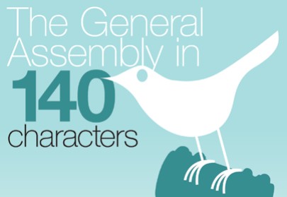 The general assembly in 140 characters