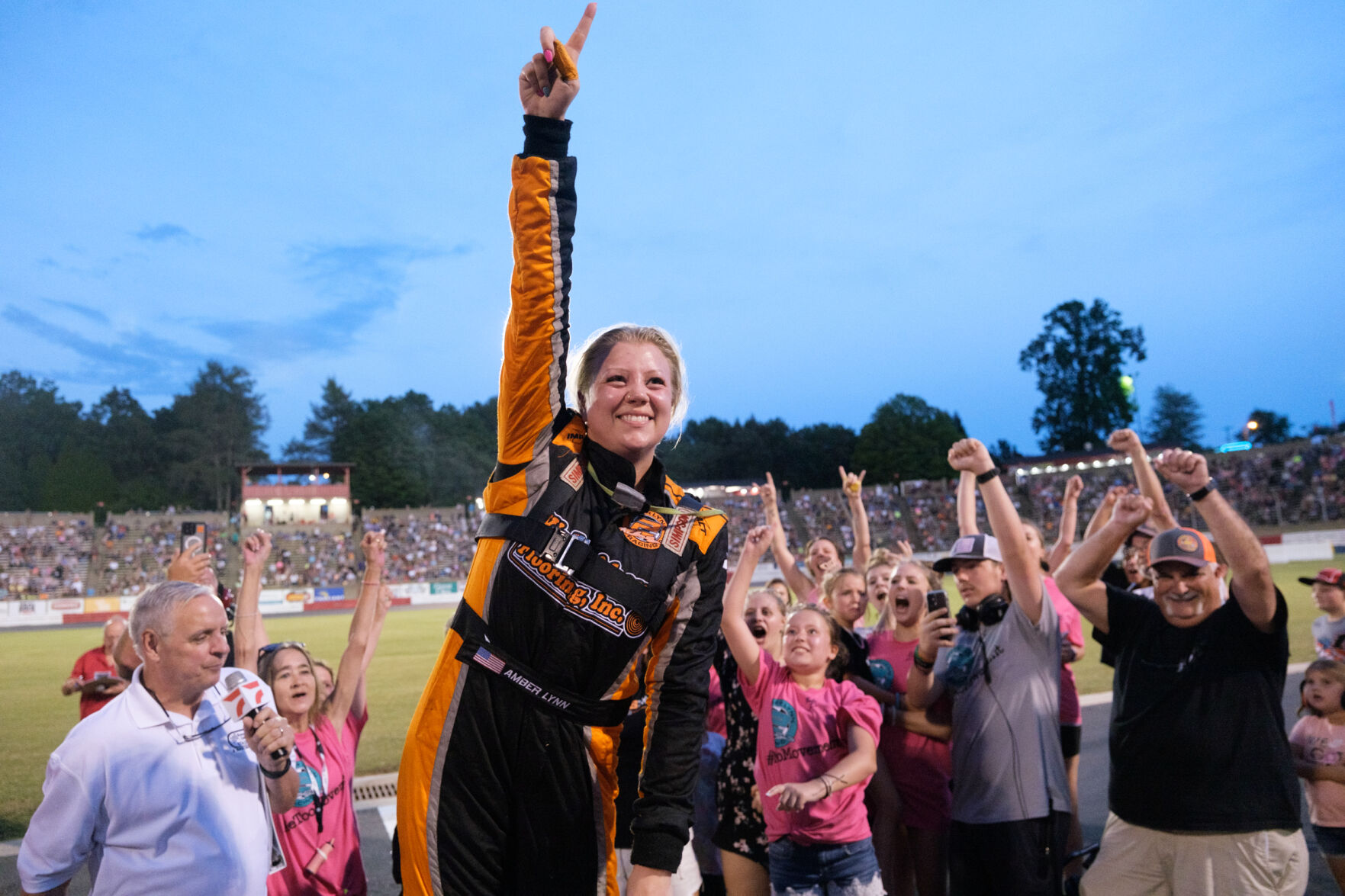 Amber Lynn remains active at Bowman Gray Stadium