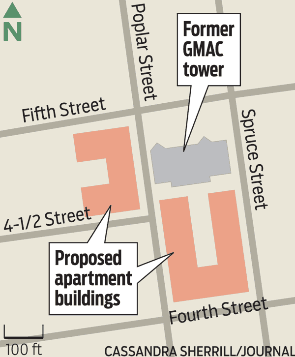 Developer proposes GMAC renovation and apartment construction