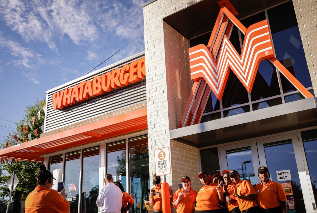 Texas burger chain Whataburger grand opening Winston-Salem