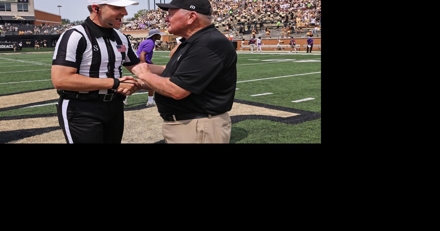 Former Wake coach Jim Grobe at the Deacs game versus WCU