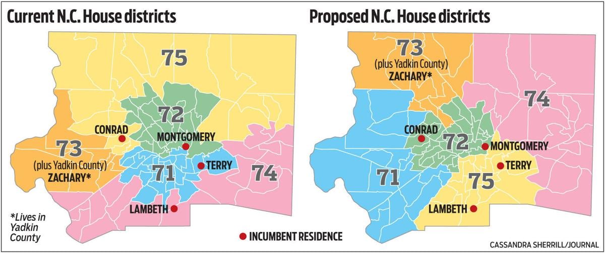 New N.C. House maps put incumbent Dems, Republicans in same Forsyth ...