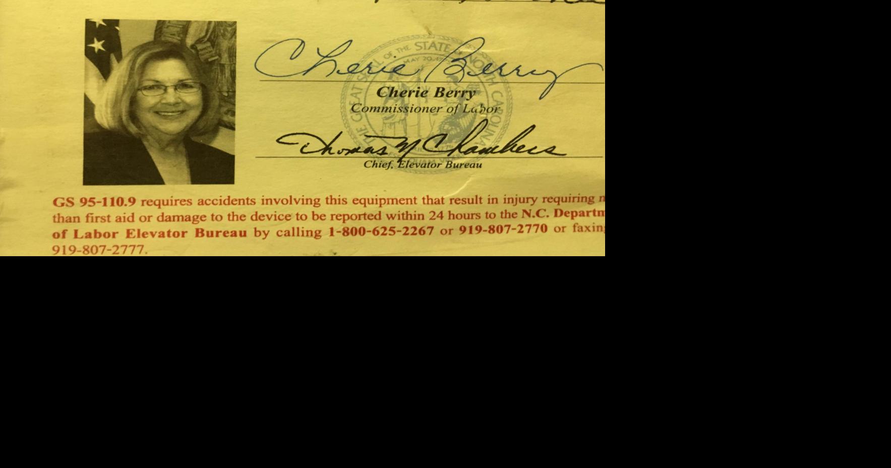 Democratic candidate Meeker would replace Cherie Berry's elevator photo ...