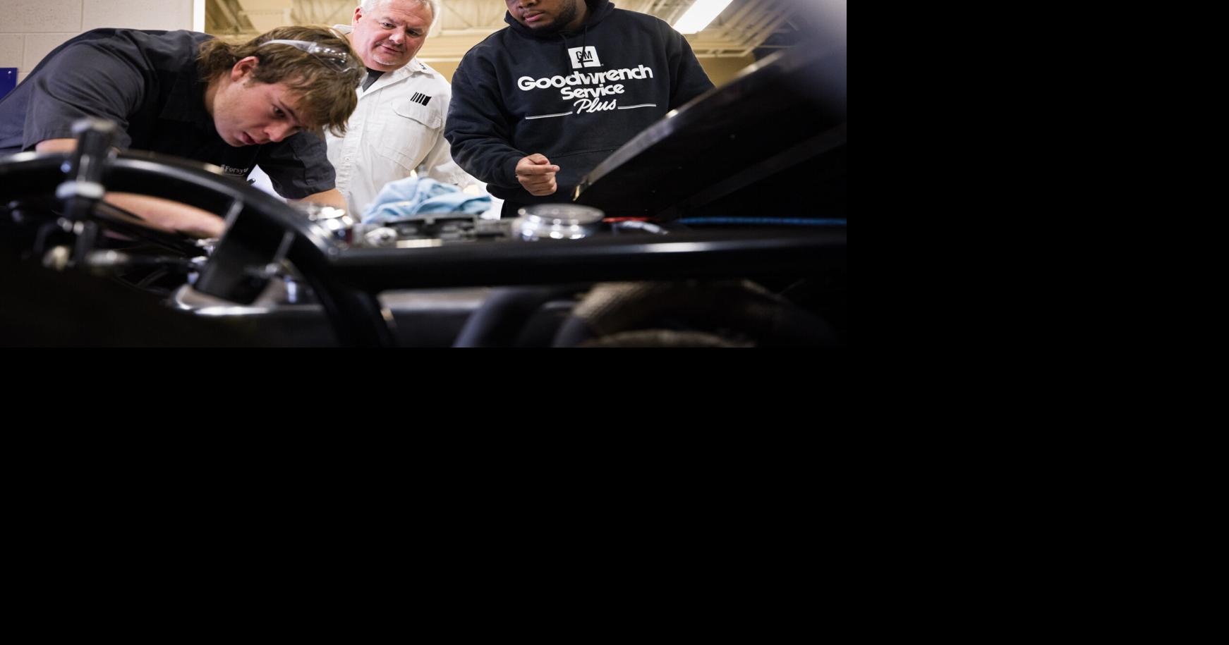 Forsyth Tech NASCAR Sportsman inspections Cook Out Clash