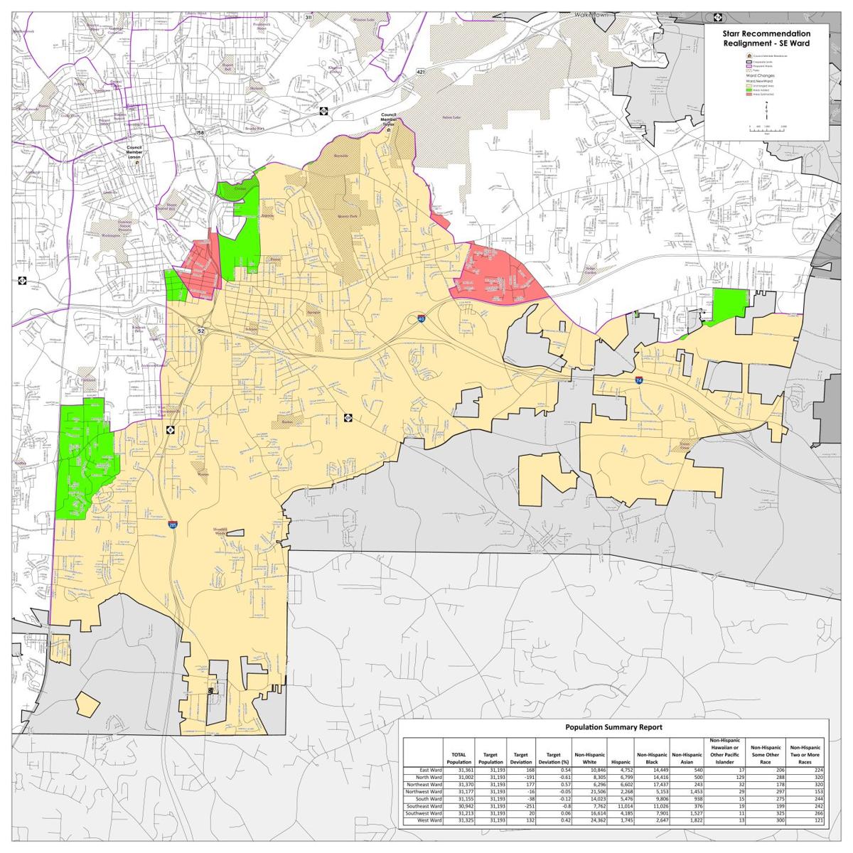 Winston-Salem wards: Where they are and where they could be going