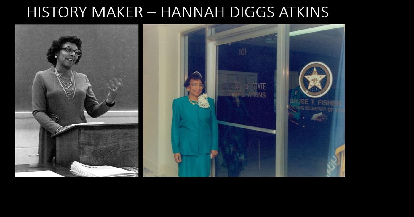 History Maker: Hannah Diggs Atkins, first African American woman ...