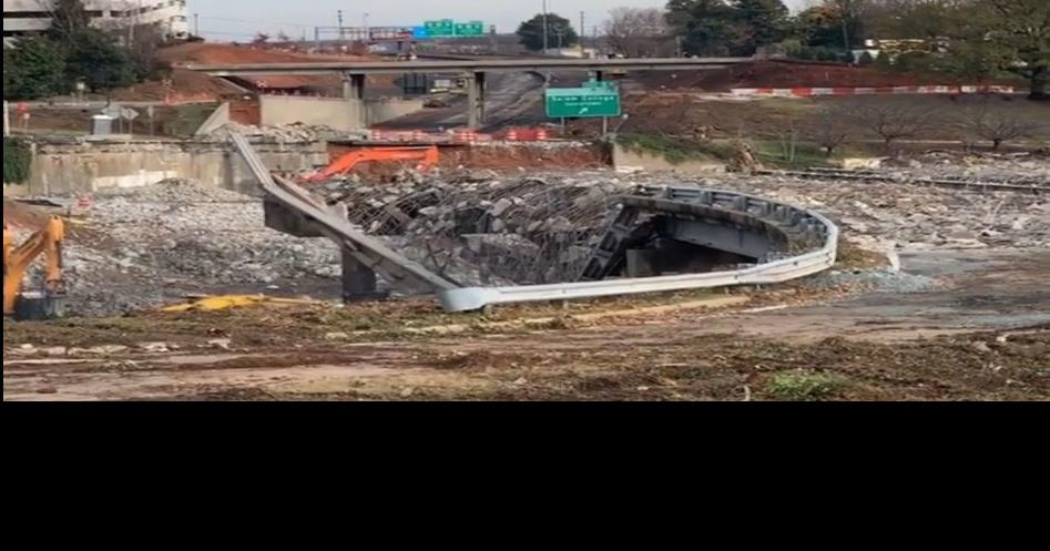Watch: Liberty Street bridge comes down