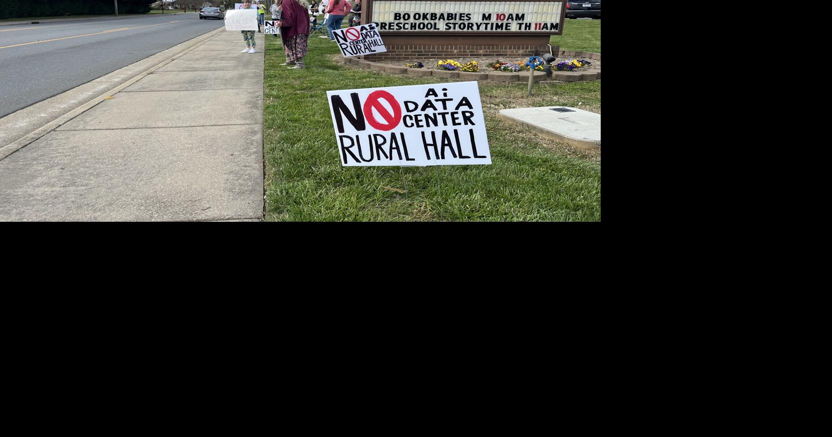 Rural Hall NC residents protest proposed data center project
