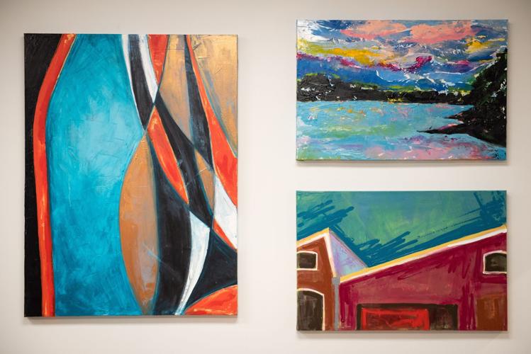 Winston-Salem artist Carrie Leigh Dickey likes to create marks with her ...