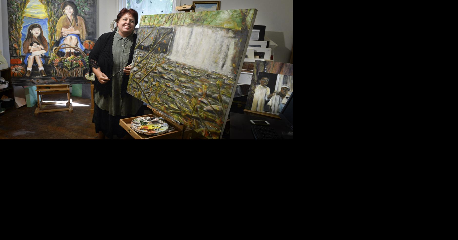 Winston-Salem artist calls her style 'primitive impressionistic'