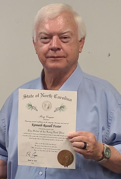 Foster receives Order of Long Leaf Pine award | News | journalpatriot.com