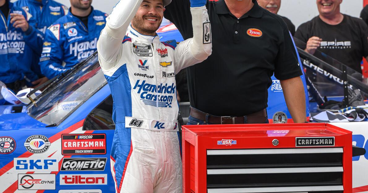 Larson takes Tyson 250; Gibbs team wins Pit Challenge | Sports ...