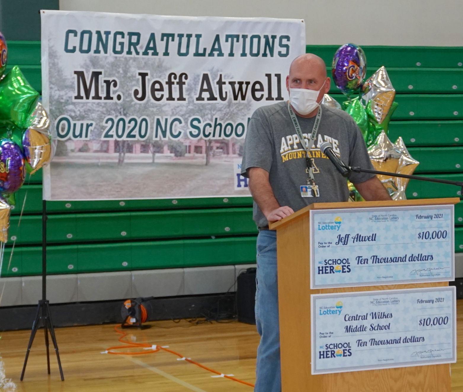 Jeff Atwell named Education Lottery School Hero | | journalpatriot.com