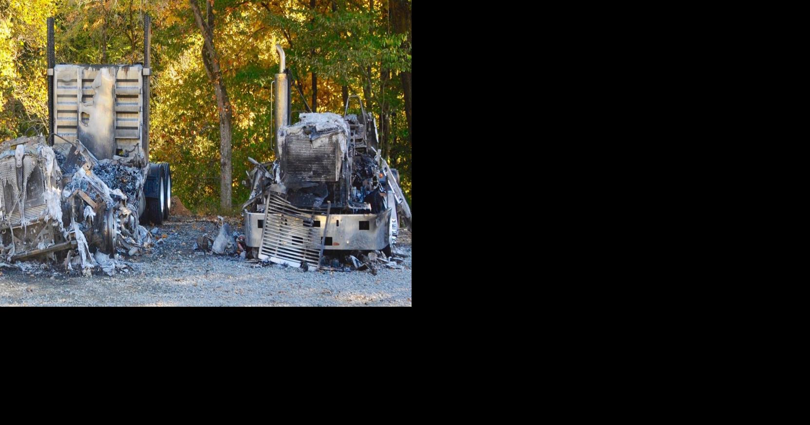 Fire destroys 3 truck tractors; another damaged | News | journalpatriot.com