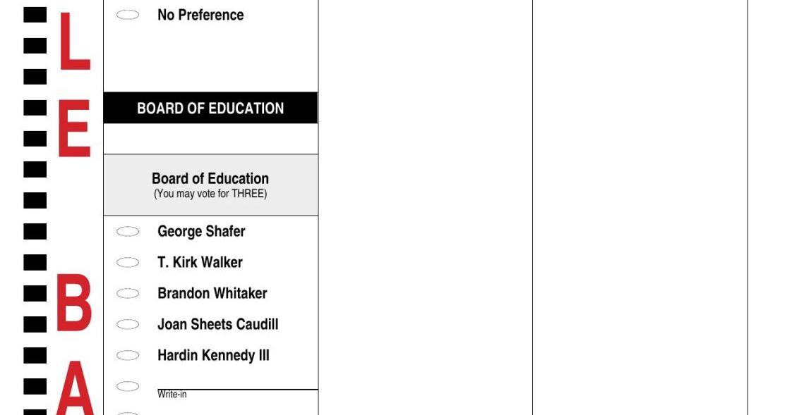 Sample ballots for Wilkes County | News | journalpatriot.com