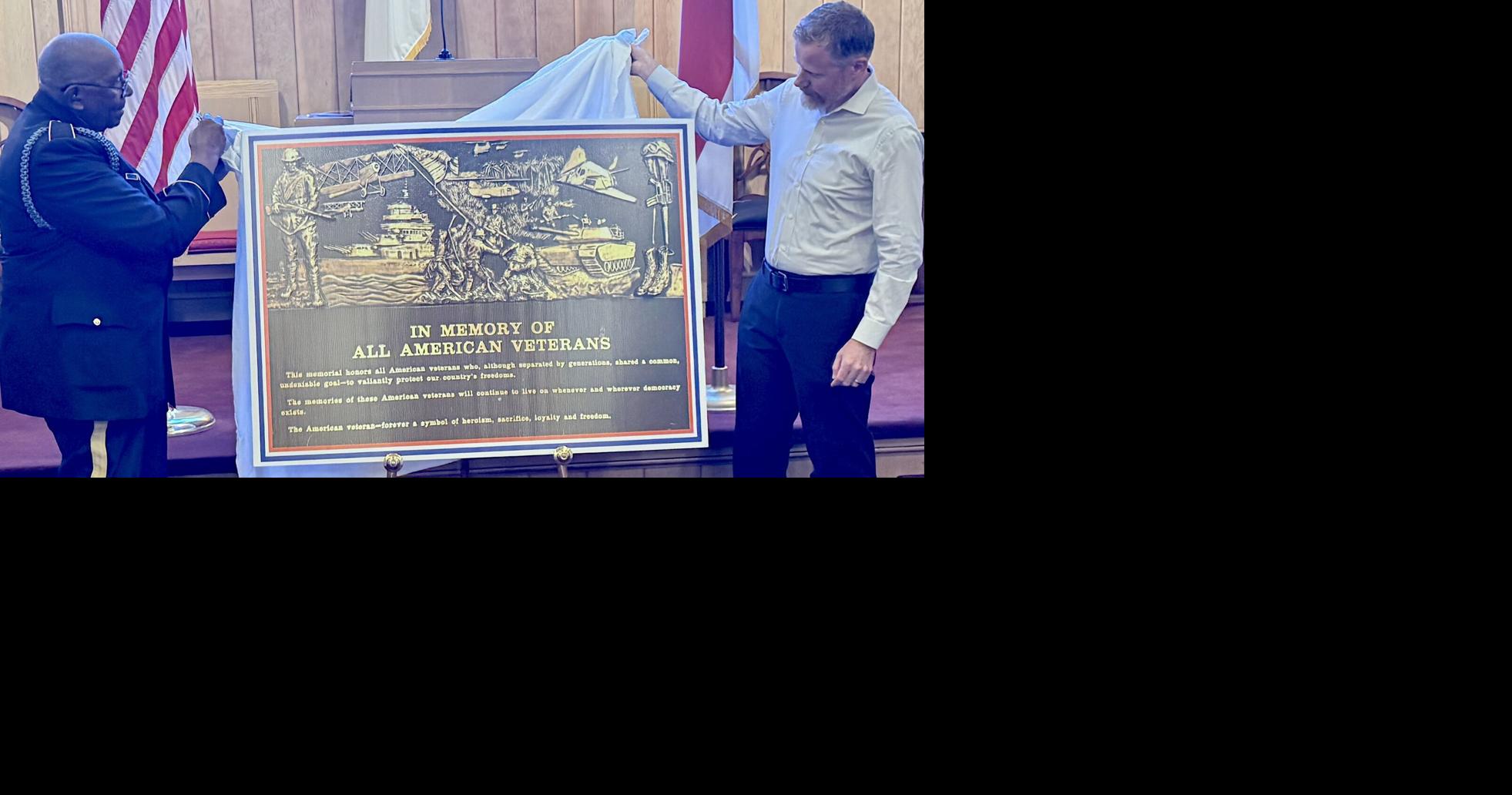 Veterans memorial plaque unveiled at Reins-Sturdivant | News ...