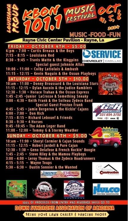 KBON 101.1 Music Festival in Rayne | Local | kadn.com
